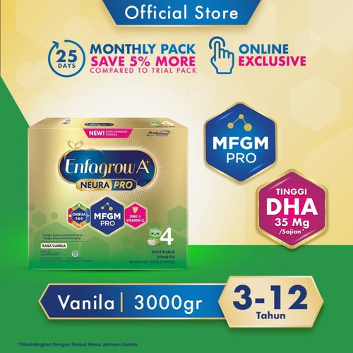 Jual Enfagrow A+ 4 Vanila Susu Formula (3000g) Enfagrow 4 Vanila 3000 g ...