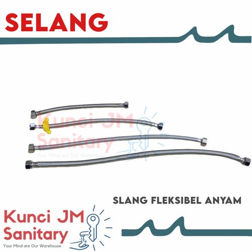 Jual Slang Fleksibel Selang Flexible Flexibel Anyam 1/2 inch 30 40 50 ...