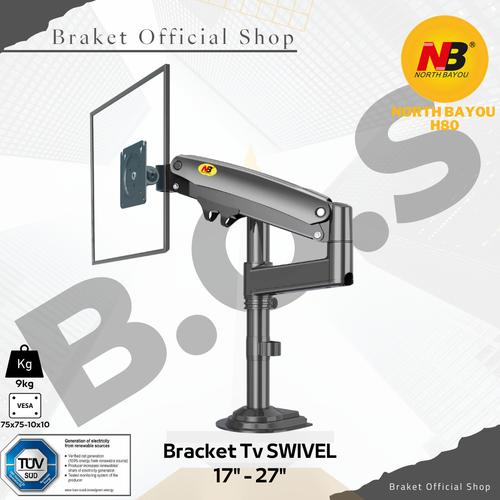 Jual NB H80 H 80 Bracket LCD LED Breket Jepit Meja Braket TV NB H80 ...