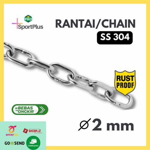 Jual Rantai Chain Stainless Steel 304 Diameter 2mm Anti Karat ...