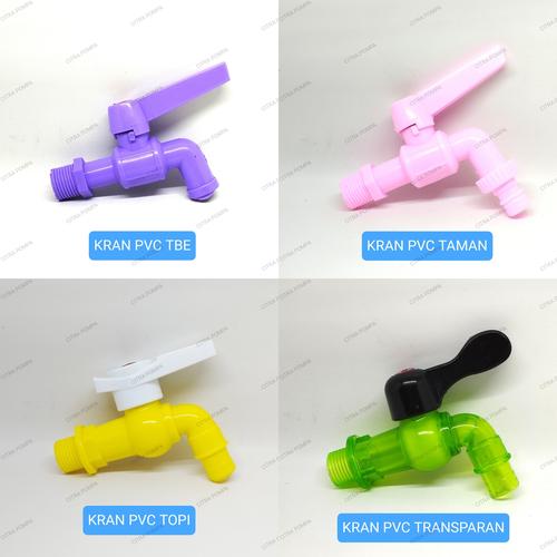 Jual KRAN PVC TME - TBE - TOPI -TRANSPARAN / KERAN PVC - Transparan, 1/ ...