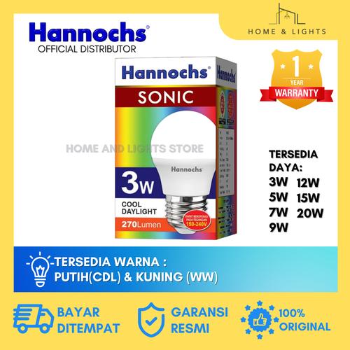 Jual Hannochs Lampu LED Sonic 3W Warm White Kuning - 7W, Putih/CDL ...