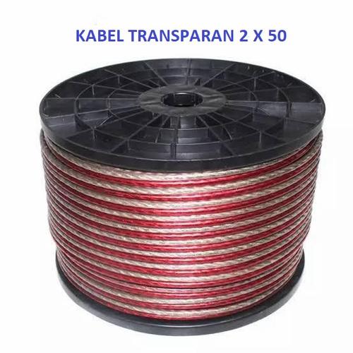 Jual Kabel Transparan / Bening / Audio Serabut 2x50 Per Meter - 100M ...