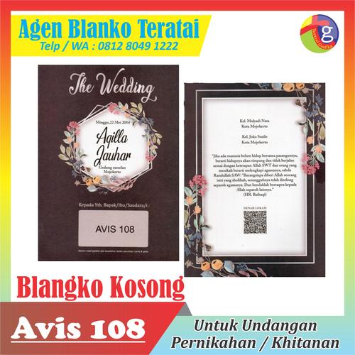 Jual Blangko Undangan Avis 108 - Kab. Serang - Percetakan Teratai ...