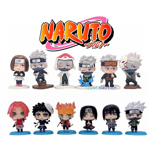 Jual ACTION FIGURE NARUTO SASUKE ITACHI KAKASHI CHIBI SET 6 PCS TOPPER ...