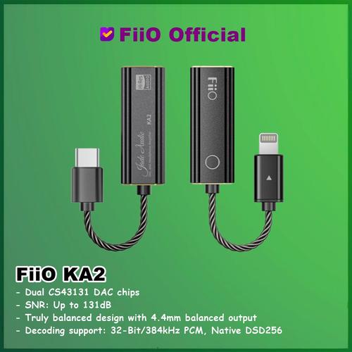 Promo FiiO KA2 Compact Portable DAC and Amplifier Dongle USB KA 2 ...