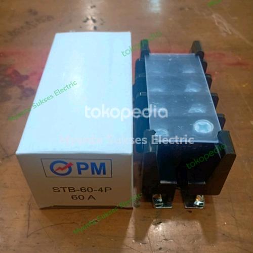 Jual Terminal Block STB PM 4 Pole 60A - Jakarta Pusat - Myanta Sukses Elektrik | Tokopedia