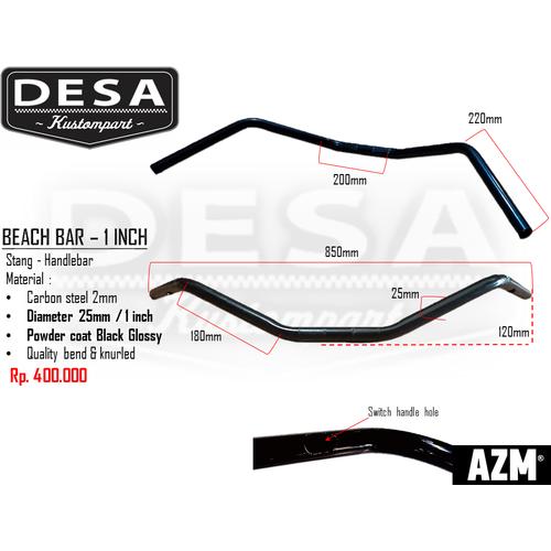 Jual Stang Custom Stang Motor Stang Harley Stang HD Stang 1 inch Beach ...