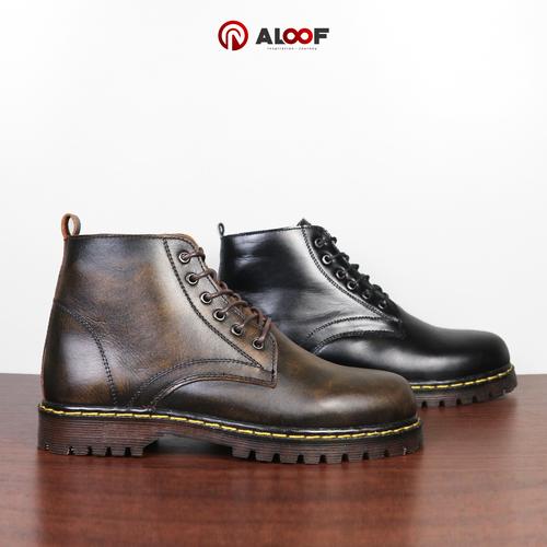 Promo ALOOF DENBORA - Sepatu Boots Kulit Asli Pria Original Docmart ...