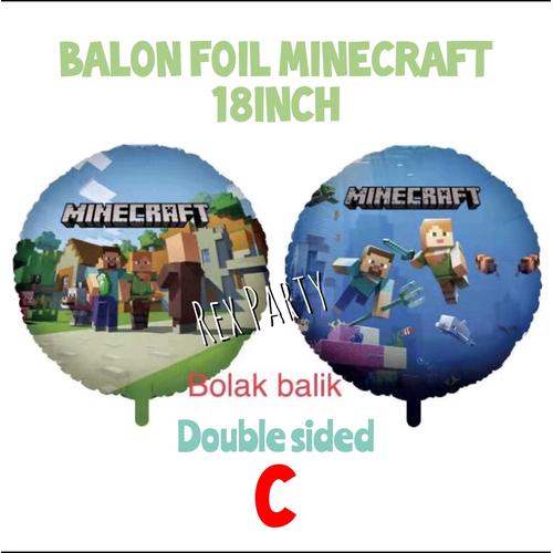 Jual Balon Foil Minecraft/Minecraft Balloon/Balon Pedang Steve ...