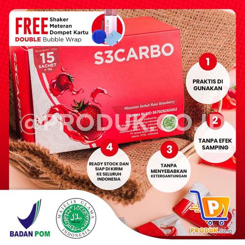 Jual Minuman Diet S3CARBO S3 Carbo | FREE Shaker + FREE Meteran ...