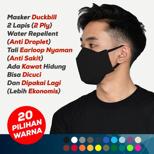 Jual Masker Duckbill Bisa Dicuci - Masker Kain Premium 2 Lapis (2 Ply ...