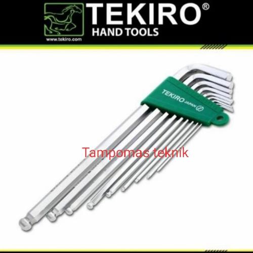 Jual Kunci L TEKIRO Set Panjang 9pcs Tekiro Ballpoint Hex Key Long ...