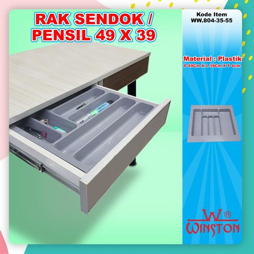 Jual Rak Sendok Plastik Laci abu Kabinet for Kitchen Set 40 cm - Kota ...