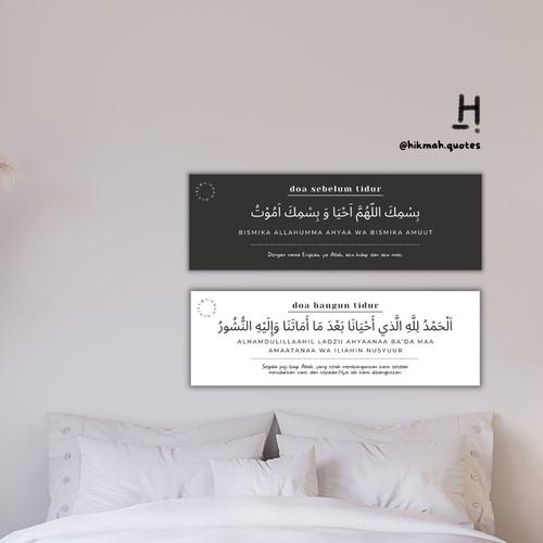 Jual Sticker Aesthetic Doa Harian Islam Minimalis | Hitam Putih Part 2 ...