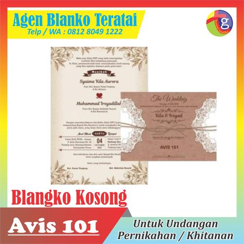 Jual Blangko Undangan Avis 101 - Kab. Serang - Percetakan Teratai ...
