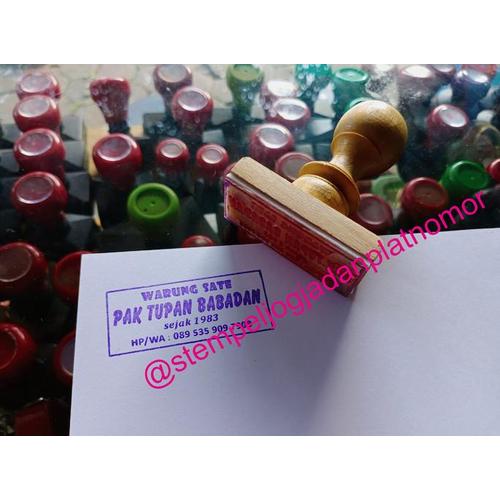 Jual Stempel / Stempel Kayu / Stempel Klise / Stempel Kristal - Kecil ...