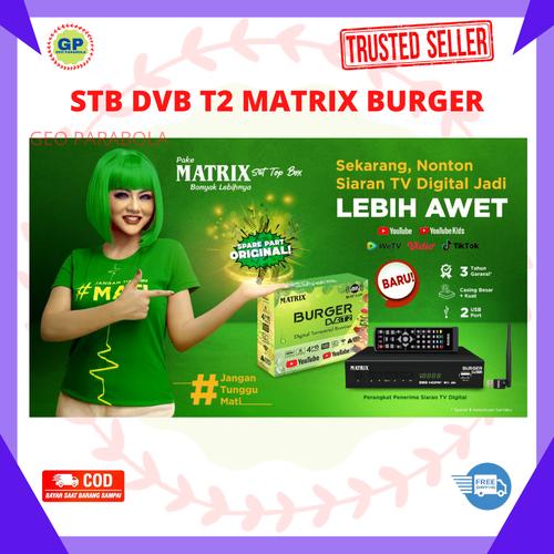 Jual Matrix STB DVB T2 Matrix Burger - Garansi Service 3 Tahun, Casing ...