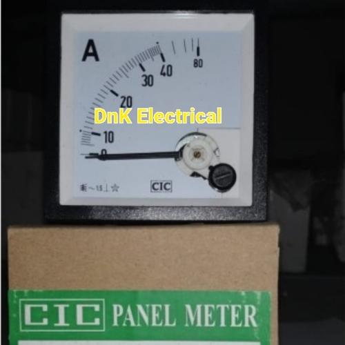 Jual Analog Ampere Meter/Ampermeter/Ammeter Direct 40A / 60A 72x72 Merk CIC - Jakarta Barat ...
