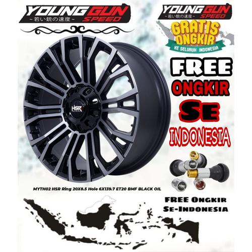 Jual Velg Mobil Fortuner Ring 20 HSR MYTH02 Velg R20 Pajero Ranger ...
