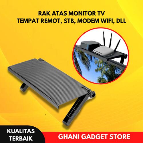 Jual Tempat Remote Modem Wifi STB Rak Gantung Serbaguna Atas TV Monitor ...