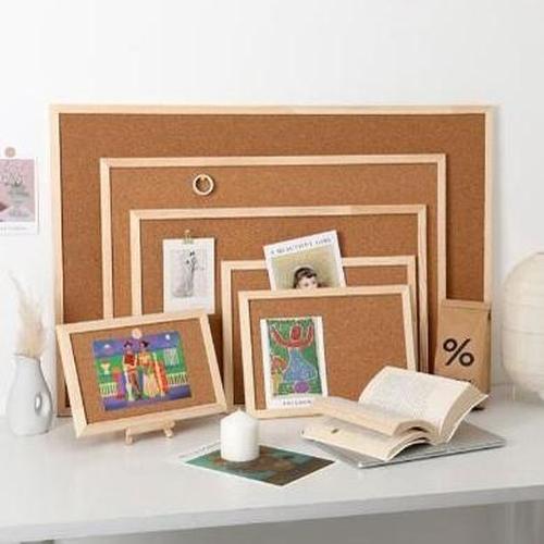 Jual Wood Wall Hanging Message Bulletin Board Frame Notice Note Memo ...