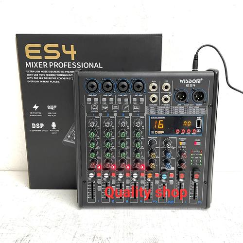 Jual Mixer Wisdom ES 4 ES4 Original 4 channel - Jakarta Barat - QUALITY ELECTRONIC | Tokopedia