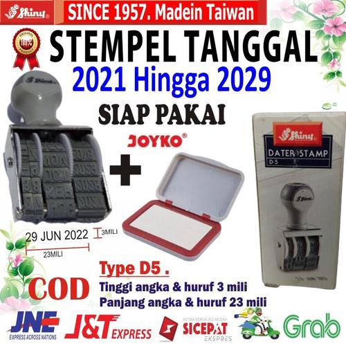 Jual SETEMPEL STEMPEL CAP TANGGAL BULAN TAHUN BON FAKTUR TINTA PLASTIK ...