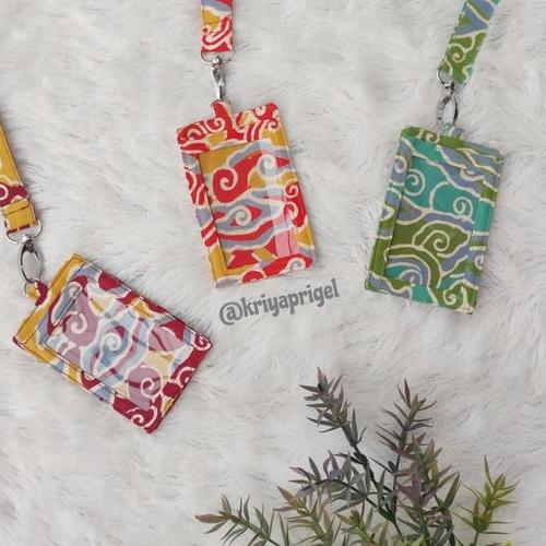 Jual Name Tag Holder / Id Card Holder 2 Sisi Batik Cap - Jakarta ...