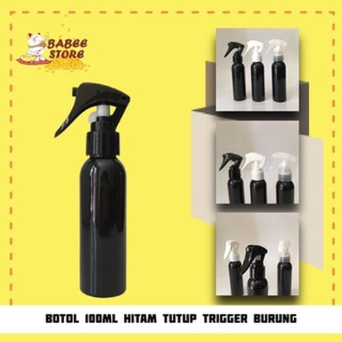 Jual BOTOL 100ML HITAM SPRAY TRIGGER BURUNG N24 / BOTOL SPRAY 100 ML ...