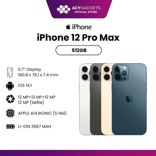 Jual IPHONE 12 PRO MAX 512GB GARANSI RESMI IBOX - Pacific Blue ...