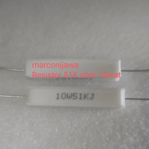 Jual Resistor 51K ohm 10wat putih - Jakarta Barat - marconi jawa ...