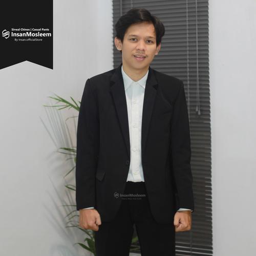 Promo Jas Hitam Formal / Jas Blazer Wisuda Nikah Formal Premium - Hitam ...