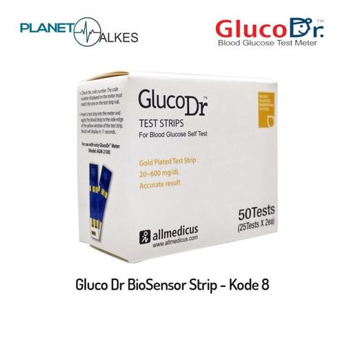 Jual STRIP GLUCODR BIO CODE 8 - STRIP GULA DARAH GLUCO DR BIOSENSOR ISI ...