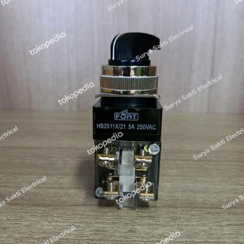 Jual pt acon Selector Switch 3 posisi Stay-Put 25mm fort HB2511x ...