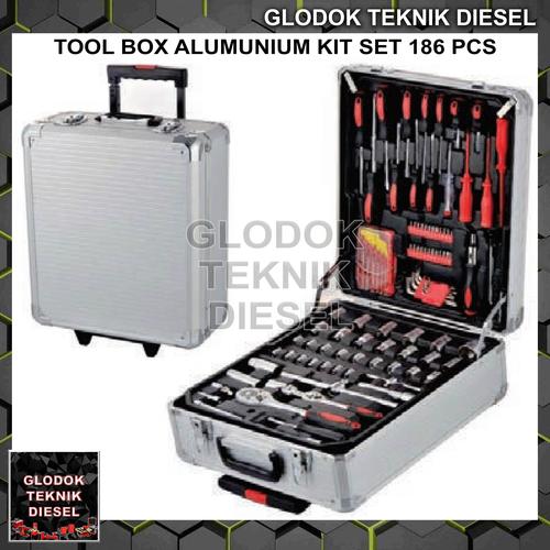 Jual WIPRO Koper Tool Box Alumunium Kit Set TS 186 PCS TS186 LENGKAP ...
