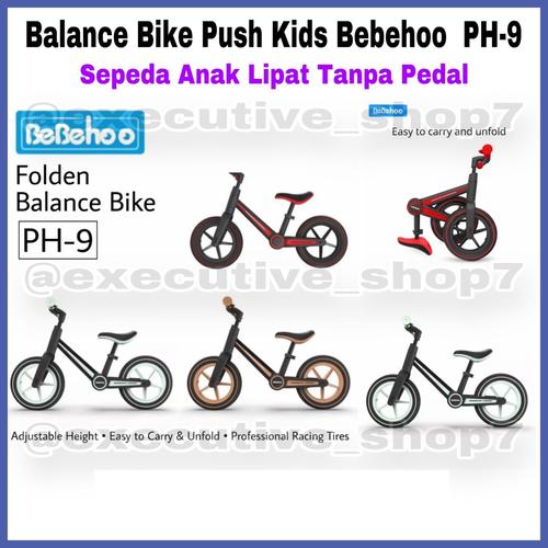 Jual Balance Bike Push Kids Bebehoo PH-9 Sepeda Anak Lipat Tanpa Pedal - Misty Green - Kota ...