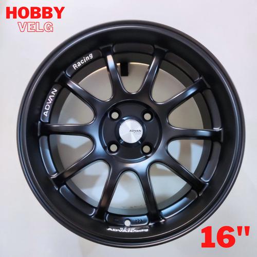 Jual VELG MOBIL REP. ADVAN RZ - DF R16 x 7 4H 100 ET 40 MATT BLACK ...