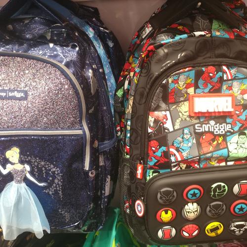 Jual Disney Smiggle Bag Cinderellla Ariel Mermaid & Marvel Smiggle Bag ...