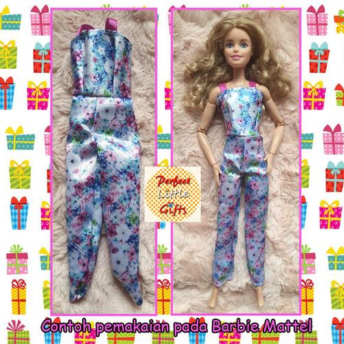 Jual Barbi Baju Jumpsuit Satin Blue Flower - Jakarta Pusat - Perfect ...