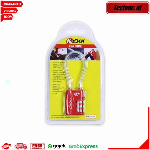 Jual K-lock Tsa Gembok Koper Dng Kombinasi Nomor Tsa719 Merah Travel ...