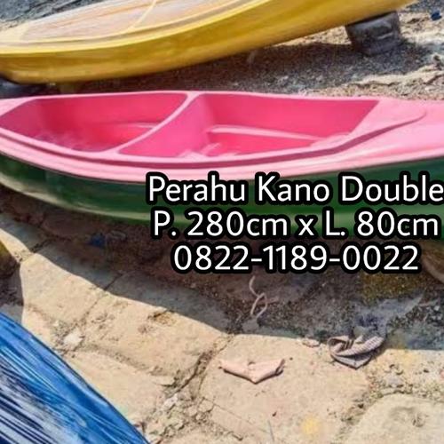Jual Perahu Kano Double, Perahu Dayung Fiberglass Kano Pink, READY ...