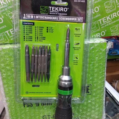 Jual Tekiro 19 IN 1INTERCHANGEABLE SCREWDRIVER SET TEKIRO OBENG 19 IN 1 ...