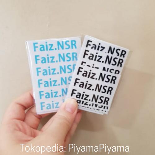 Jual Stiker Nama Iron On Sticker Setrika Cutting Custom Warna Standard ...