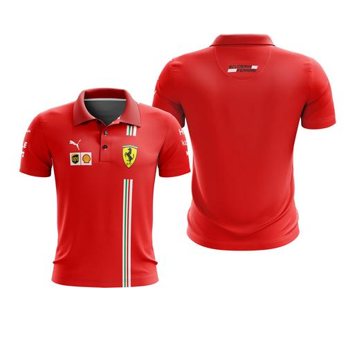 Jual Baju Kaos F1 Ferrari Formula 1 POLO Racing Team Scuderia Full ...