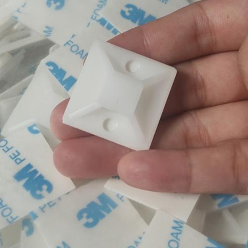 Jual klem kabel tempel double tape 3M/ klip dobel tip/ size 20x20 2cm ...