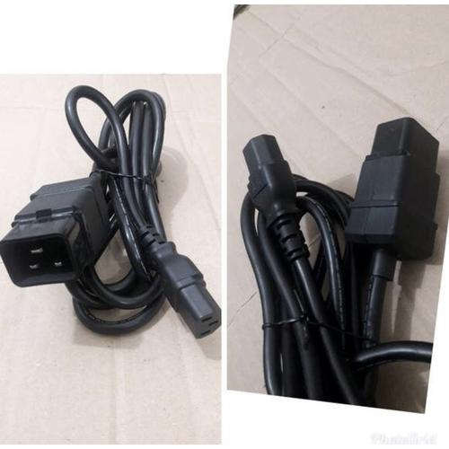 Jual Kabel Power Cord Ups C13 to C20 16A-250V 3x0.75mm 1M 1 Meter Kabel ...