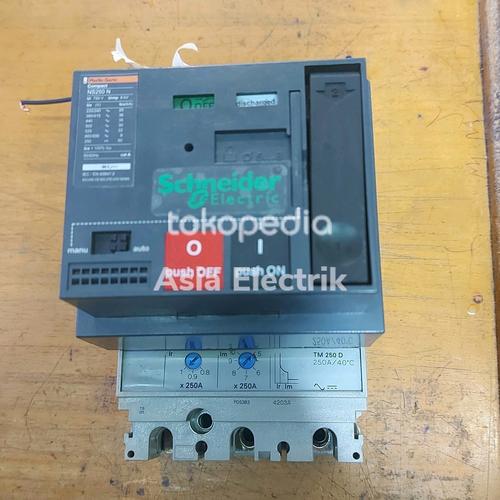 Jual MCCB NS250N + MOTORIZED 3P 200A & 250A 50kA MERLIN GERIN ORI ...
