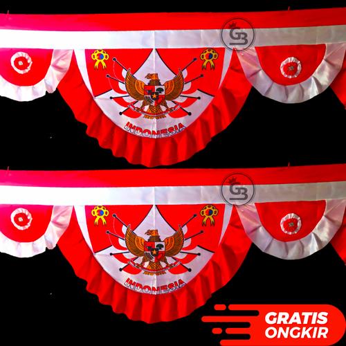 Jual bendera umbul umbul background garuda/10gelombang - Kab. Garut ...