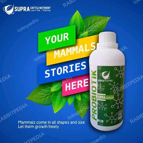 Jual PROBIOTIK SUPRA GREEN 500ML - Kab. Bogor - RABBITPEDIA | Tokopedia
